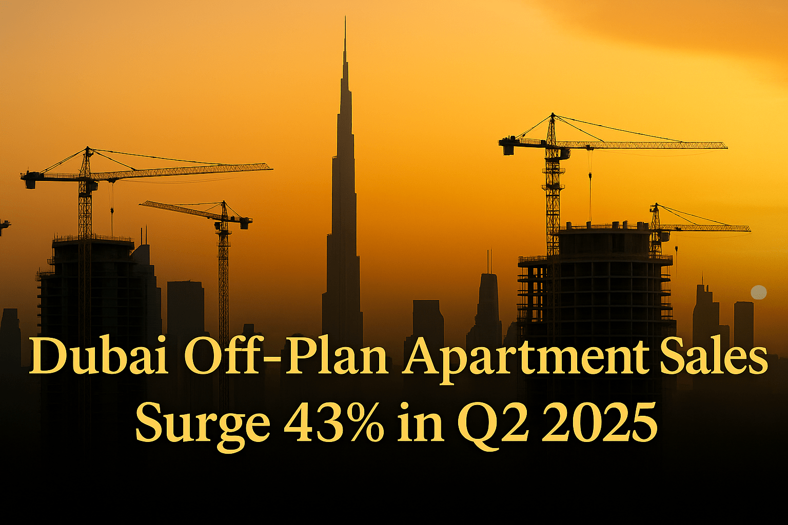 Dubai Off-Plan Apartment Sales Up 43% in Q2 - Jarsmak Dubai Property ...